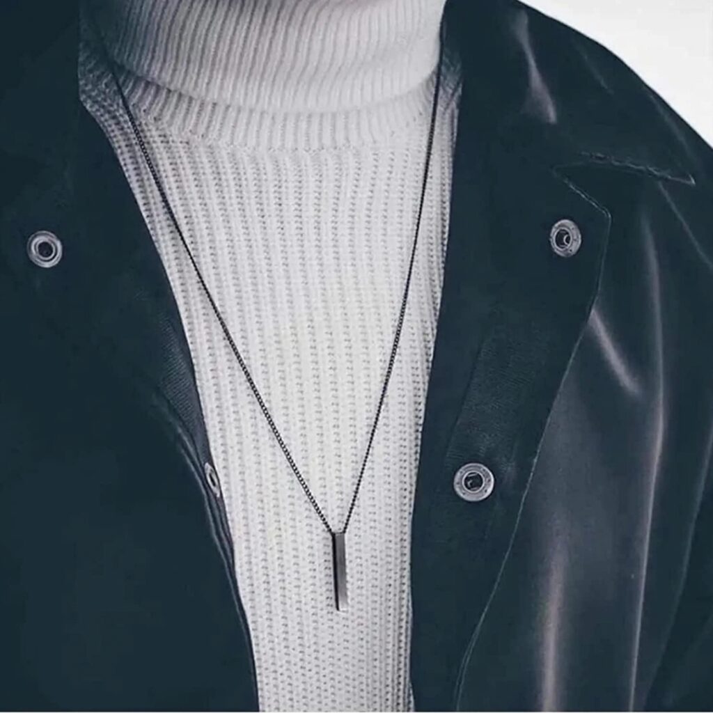 3D Cuboid Pendant Necklace For Boys – Unique Gifts