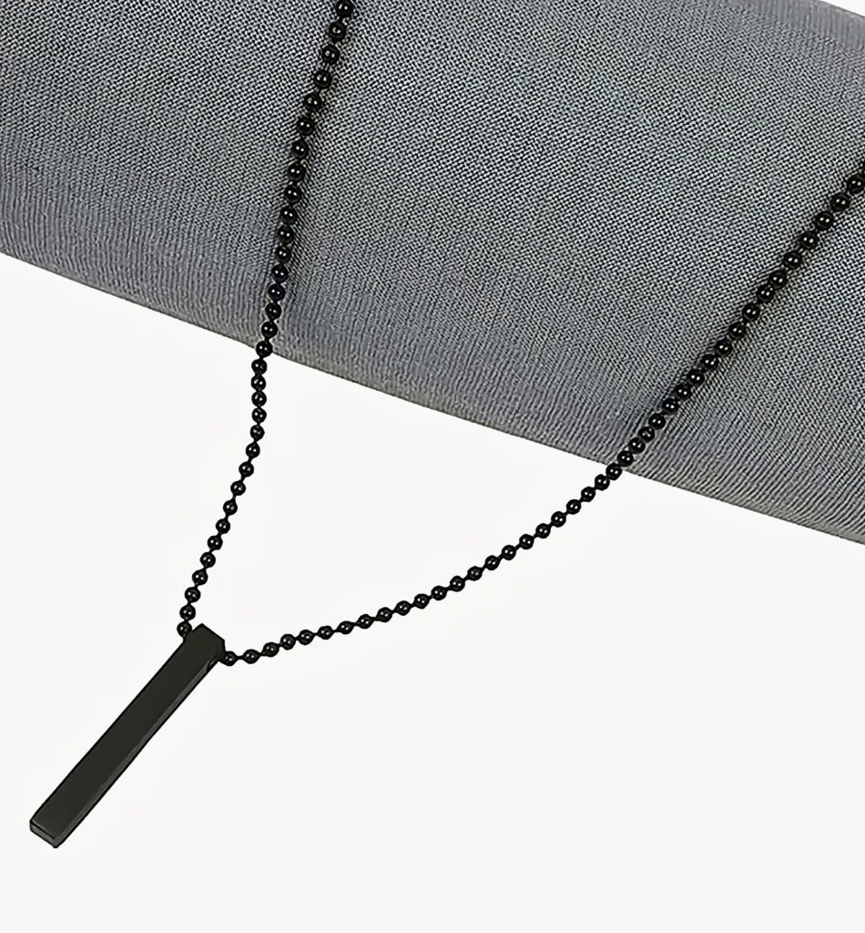 3D Cuboid Pendant Necklace For Boys – Unique Gifts